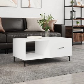 vidaXL Konferenční stolek 90 x 50 x 40 cm kompozitní dřevo [829235] Barva: Bílá