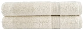 Premium ručníky SOLUND 2 ks krémové 100 x 200 cm 600 g/m² 137485