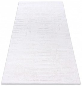 Luxusní kusový koberec akryl Ilona smetanověbílý 100x200cm