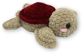Vali Crochet Háčkovaná Želvička Barva těla: Baby růžová (80303), Barva krunýře: Lila (80334)