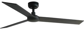 FARO 34298WT - Stropní ventilátor RUDDER L černá/wenge pr. 132 cm WT + DO
