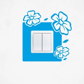 Samolepka na vypínač - Rozkvetlé květiny - PopyDesign
