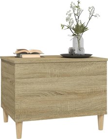 vidaXL Konferenční stolek 60 x 44,5 x 45 cm kompozitní dřevo [819567] Barva: bílá s vysokým leskem