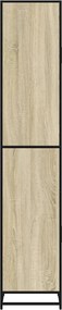 Koupelnová skříňka dub sonoma 35x37,5x188,5 cm kompozit a kov 3300881