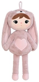 Panenka králík růžový XL 70 cm se jménem Adélka