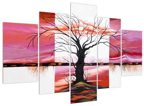 Obraz malby stromu (150x105 cm)