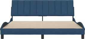 Rám postele bez matrace Hanko modrý 180 x 200 cm textil 3310411