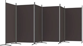 vidaXL 6dílný paraván 520x180 cm textil [350273] Barva: antracitová