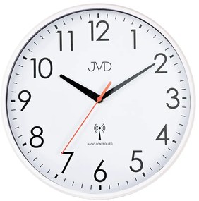 JVD Nástěnné rádiem řízené hodiny s plynulým chodem JVD RH502.3