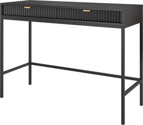 Toaletka NOVA cc T104 | se zásuvkami | 104 cm | černá/černá