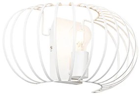 Designová nástěnná lampa bílá 39 cm - Johanna