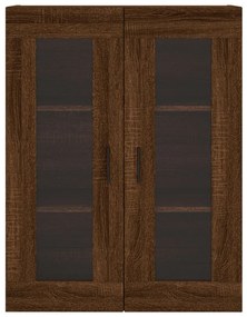 Skříň highboard hnědý dub 69,5 x 34 x 180 cm kompozitní dřevo,  3198424