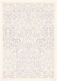 Kusový koberec vlněný Agnella Galaxy Aue Květy Šedý Rozměr: 160x230 cm