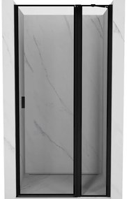 Mexen Mist sprchové dveře výklopné pravé 90 cm, černý rám, černé - 8A4-090-000-70-70-P