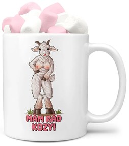 Hrnek Mám rád kozy (Náplň hrníčku: Marshmallow)