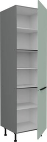 ARIA sa | vysoká skříňka 60 DK-215 2F potravinová s policemi | 60 cm | ANTI FINGERPRINT povrch | antracit/aquamarine