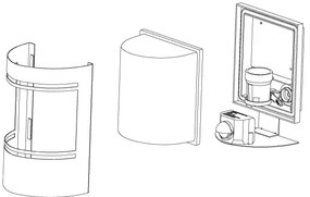 Eglo 99565 - Venkovní nástěnné svítidlo CERNO 1xE27/40W/230V IP44