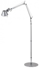 ARTEMIDE Stojací lampa Tolomeo, E27, hliník A001000+A012820