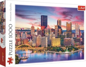 TREFL PUZZLE Pittsburgh Pensylvánie USA 68x48cm skládačka 1000 dílků tr10723
