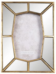 Fotorámeček se zrcadlovým okrajem se zlatým lemováním – 10x15 cm