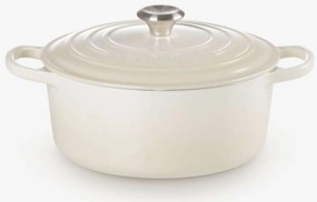 Le Creuset Signature - Pekáč kruhový s poklicí, objem 5,3 l, meringue 21177267164430