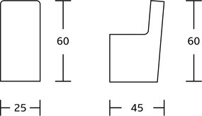 Mexen Adox, držák na ručník, 1-háček, chromová, 7018235-00
