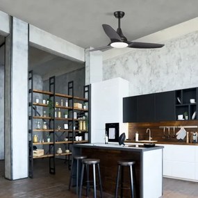 Stropní ventilátor Samoa 12.2 černé s dálkovým ovládáním