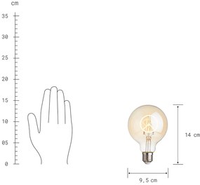 Butlers BRIGHT LIGHT LED Lampa znak míru 14 cm