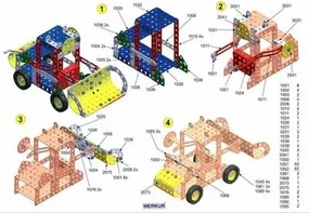 Merkur 3 stavebnice / 273 dílů / 30 modelů / od 6 let