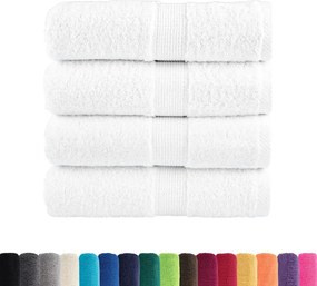 Prémiové mycí utěrky SOLUND 4 ks bílé 30x30 cm 600 g/m² 137117