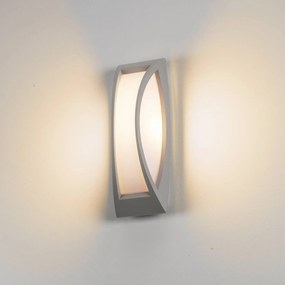 LA 230444 Venkovní svítidlo MERIDIAN ii nástěnná stříbrnošedá 230V E27 24W - BIG WHITE (SLV)