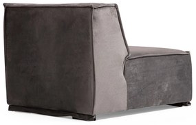 Designová rohová sedačka Valtina II šedá - pravá
