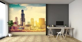 Malvis ® Tapeta Chicago panorama ráno Vel. (šířka x výška): 288 x 200 cm