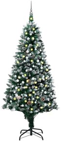 Umělý vánoční stromek s LED a sadou koulí a šiškami 240 cm,  3077705 HangarStore.cz