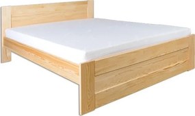 Casarredo - Komfort nábytek Masivní postel KL-102, 140x200, borovice, výběr moření | barva: moření olše