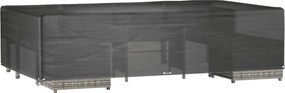 Plachta na zahradní nábytek s 12 očky 315x180x75 cm obdélníková 319310