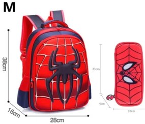 Školní batoh + pouzdro Spiderman - voděodolný ve 3 velikostech Varianta: Velikost M