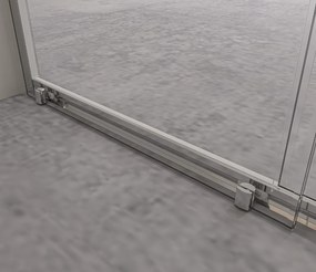 Erga Alpine, posuvné sprchové dveře do otvoru 140x195 cm, 6mm čiré sklo, chromový profil, ERG-V02-ALPINE-D140-CR