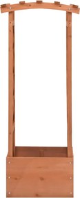 Truhlík s trelážovým obloukem 49 x 39 x 117 cm jedlové dřevo 316391