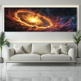 Obraz na plátně - Galaxie Neufier FeelHappy.cz Velikost obrazu: 210 x 70 cm