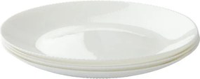 Bílé skleněné talíře v sadě 4 ks ø 25 cm Alessia – Jotex
