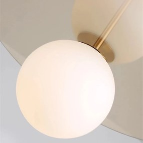 Toolight - Stropní svítidlo Glamour G9 60W APP939-1CP, zlatá-bílá, OSW-09659