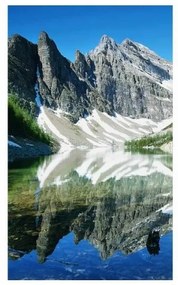 DIMEX | Vliesová fototapeta na zeď Jezero Agnes MS-2-0074  | 150 x 250 cm | modrá, zelená, šedá
