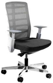 OnaDnes -20% Office 360 Bílá látková kancelářská židle Spin S