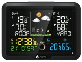 Airbi DUO Color - meteostanice se 2 bezdrátovými čidly a barevným displejem