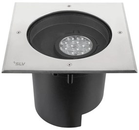 LA 1009171 DASAR® XL svítidlo do země, asymetrické, 3000K, 70°/40°, IP65/IP67, čtvercové, nerezová ocel / černá - BIG WHITE (SLV)