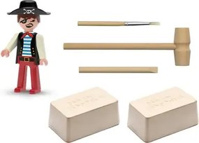EFKO IGRÁČEK Pirát / Figurka s vykopávkami lebek Silvera a Kidda / Kap