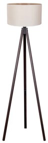 Duolla - Stojací lampa 1xE27/60W/230V pr. 44 cm krémová/wenge