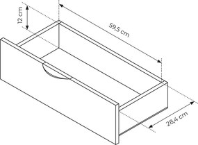 VERIS d | komoda 163 6S | 163,2 cm | dub dunin