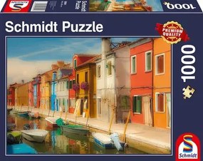 SCHMIDT Puzzle Zářivé domy / 1000 dílků
